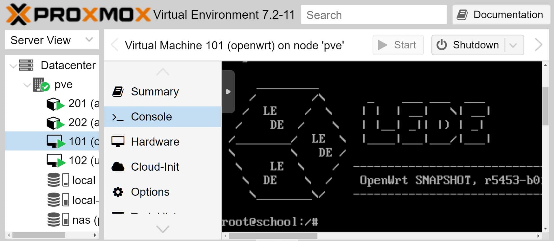 PVE 更新 OpenWrt 教程